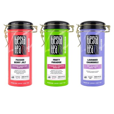 Tiesta Tea 3 Tin Gift Box, Loose Leaf Tea Set - 3ct : Target