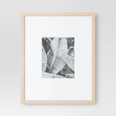 16" X 20" Matted To 8" X 10" Poster Frame Light Wood - Threshold ...