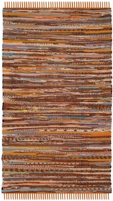 Rag Area Rug Rar129 Hand Woven Area Rug - Turquoise/multi - 3'x5 ...