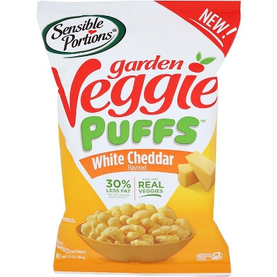 Sensible Portions White Cheddar Garden Veggie Puffs - Case Of 6 - 3 Oz ...