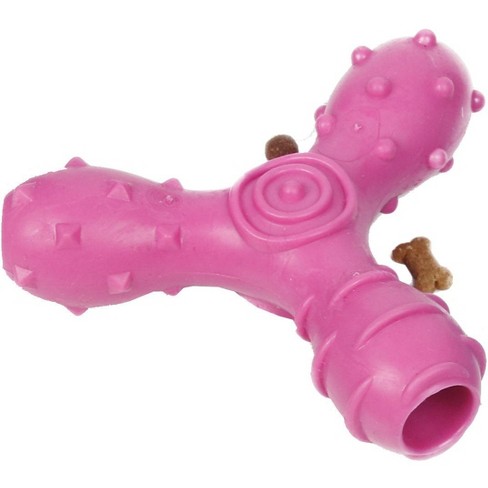 Pet Life Tri-chew Treat Dispensing And Chewing Interactive Tpr Dog Toy ...