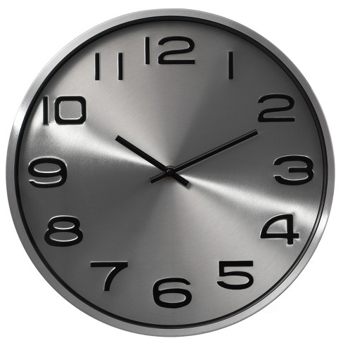 Clockswise Aluminum Round Wall Clock For Living Room, Kitchen, Or ...