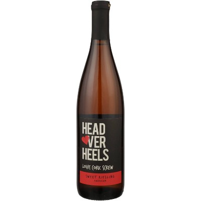 Love Cork Screw Head Over Heels Riesling White Wine - 750ml Bottle : Target