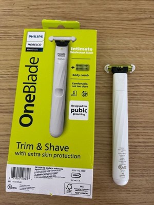 Philips Norelco Oneblade Intimate Electric Rechargeable Pubic Groomer ...