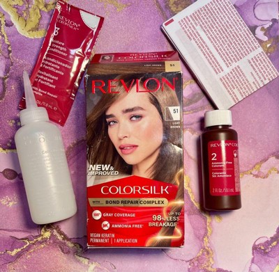 Revlon Colorsilk Beautiful Color 100% Gray Coverage Ammonia-free ...