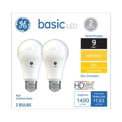 Ge 2pk 15w 100w Equivalent Refresh Led Hd Light Bulbs Daylight : Target