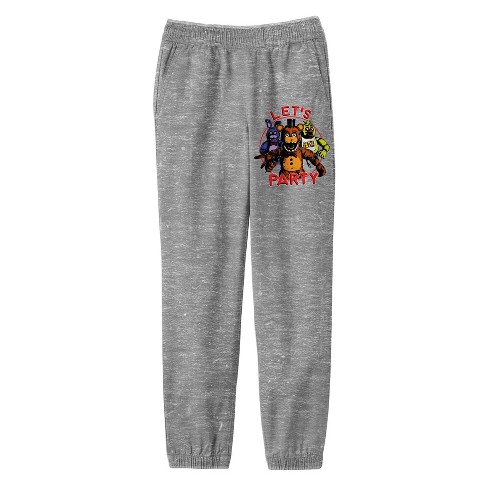 Five Nights At Freddy's Let's Party Youth Athletic Heather Drawstring ...
