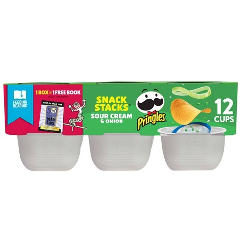 Pringles Snack Stacks Sour Cream & Onion Potato Crisps Chips - 8.8oz ...