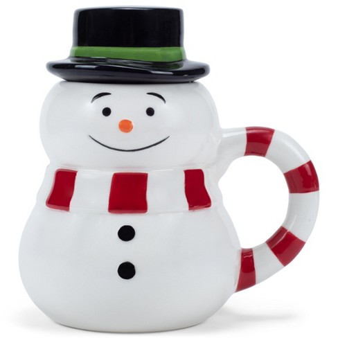 100 North Chubby White Snowman With Black Top Hat Christmas Character ...