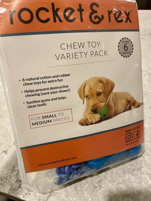 Rocket & Rex Chew Dog Ball Plush Toy Set - 6pk : Target