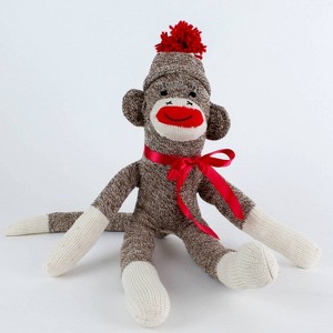 Lehman's Stuffed Monkey Rockford Red Heel Handmade 24 inch Brown : Target