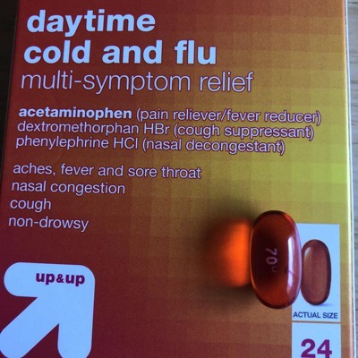 Daytime Cold & Flu Relief Softgels - 24ct - Up & Up™ : Target