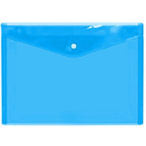 Enday Plastic Envelopes With Snap Closure, Blue : Target