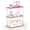 Furinno Turn-n-tube 3-tier Compact Multipurpose Shelf Display Rack ...