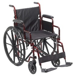 Drive Medical Super Light Folding Transport Wheelchair With Carry Bag ...