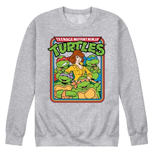 Men's Teenage Mutant Ninja Turtles Retro Group April Graphic Fleece ...