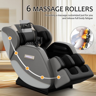 Full-body Massage Chair With 6 Fixed Rollers, Massage Chair 0 Gravity ...