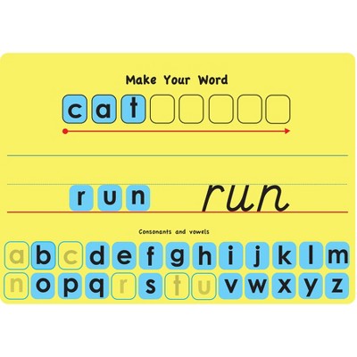 Smart Poly® Touch-stik™ Phonics Tiles & Mat, Make Your Word Set, 104 ...