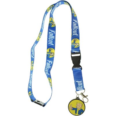 Bioworld Fallout Blue Vault Boy Lanyard : Target