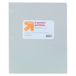 2 Pocket Plastic Folder With Prongs - Up & Up™ : Target