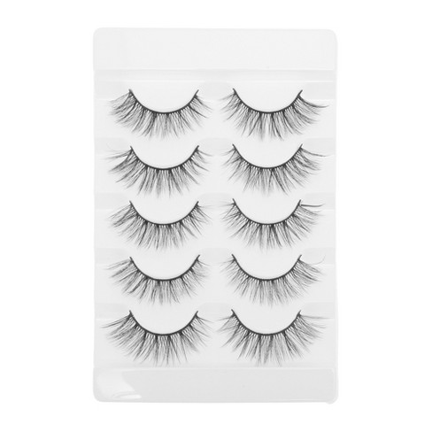Unique Bargains 3d False Eyelashes 5 Pairs : Target