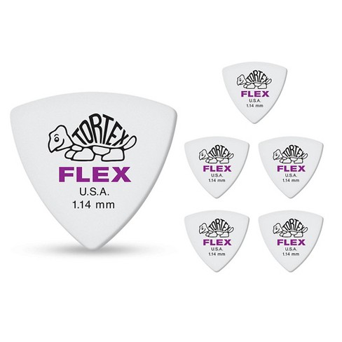 Dunlop Tortex Flex Triangle Guitar Picks 1.14 Mm 6 Pack : Target