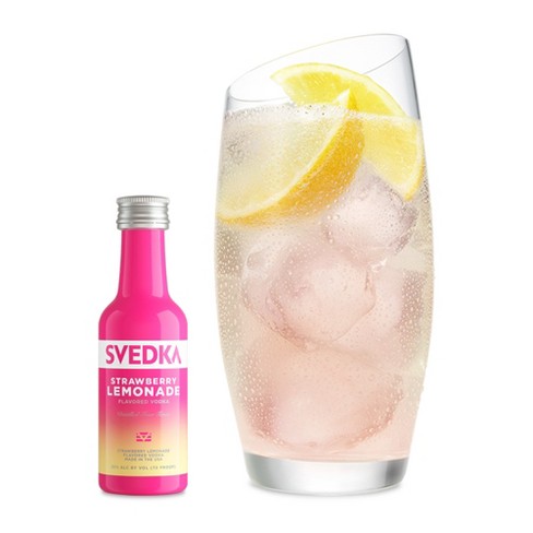Svedka Strawberry Lemonade Flavored Vodka - 50ml Plastic Bottle : Target