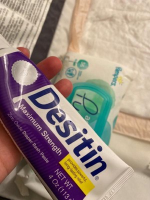 Desitin Maximum Strength Baby Diaper Rash Cream With Zinc Oxide - 4oz ...