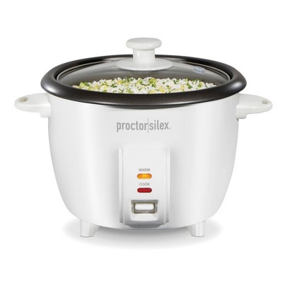 Proctor Silex 10 Cup Rice Cooker & Steamer White 37533g : Target