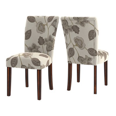 Set Of 2 Quinby Parson Dining Chair Wood Charcoal - Inspire Q ...