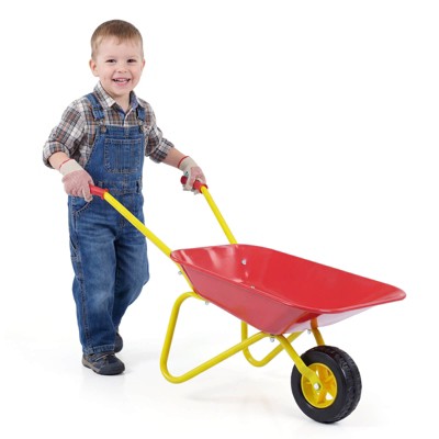 Costway Kids Wheelbarrow, Children’s Garden Cart with All-Terrain ...