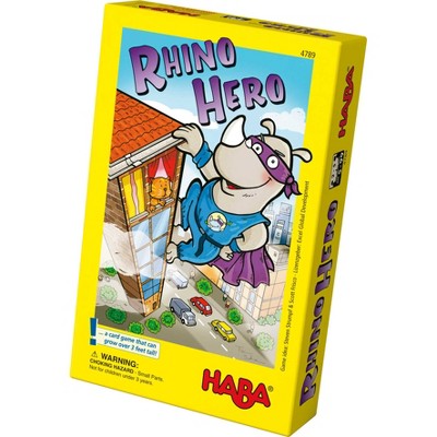 Haba Rhino Hero A Heroic Stacking Card Game For Ages 5 And Up - Triple ...
