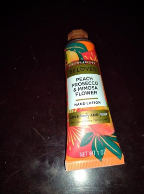Beloved Peach Prosecco & Mimosa Flower Hand Lotion 1oz : Target