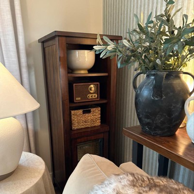 Portable Am/fm Bluetooth Radio Tonal Brown - Hearth & Hand™ With ...