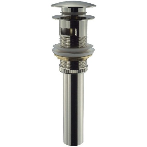 Fine Fixtures Pop-up Bathroom Sink Drain With Overflow, Satin Nickel ...