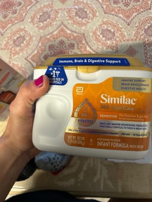 Similac 360 Total Care Sensitive Non-gmo Powder Infant Formula - 20.1oz ...