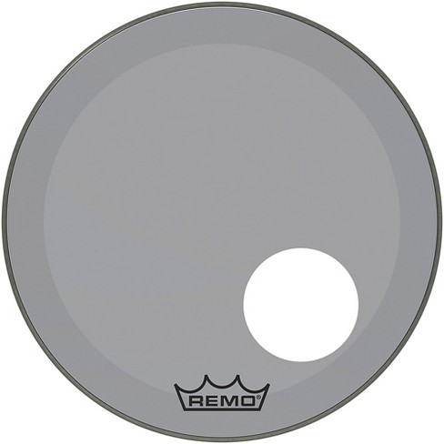 Remo Powerstroke P3 Colortone Smoke Resonant Bass Drum Head With 5 ...