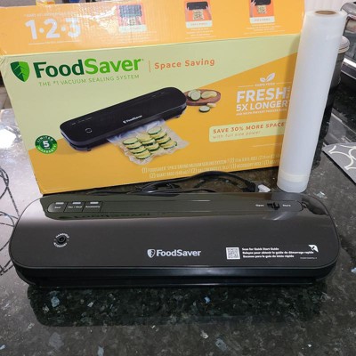 Foodsaver Space-saving Vacuum Sealer With Bags And Roll Black : Target