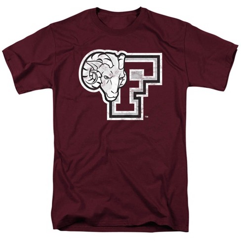Fordham University Official Distressed Primary Logo Adult T Shirt ...