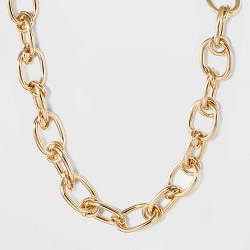 16" Layered Curb Chain Necklace - A New Day™ Gold : Target
