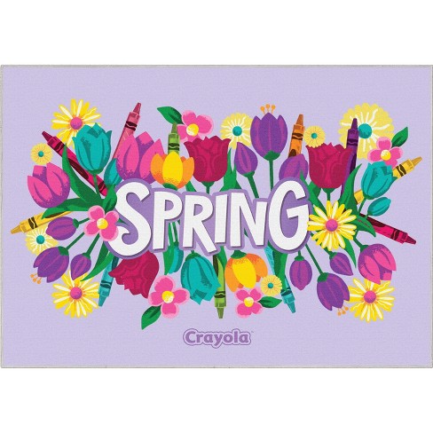 Crayola Spring 5' X 7' Lilac Area Rug By Well Woven : Target