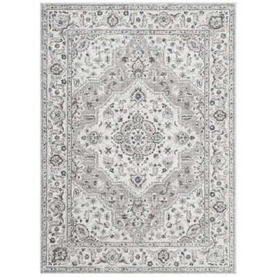 Home Dynamix Belmar Sterling Medallion Floral Border Area Rug : Target