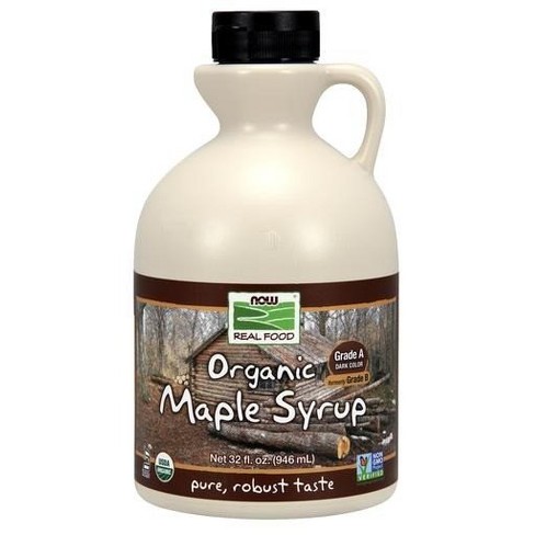 Maple Syrup, Organic Grade A Dark Color By Now Foods - 32 Oz Liquid ...