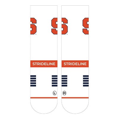 Ncaa Syracuse Orange Premium Knit Crew Socks - White : Target