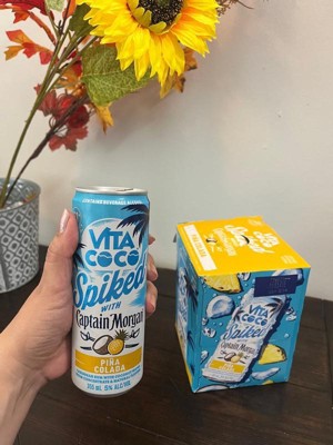 Vita Coco Spiked With Captain Morgan Pina Colada - 4pk/12 Fl Oz Cans ...