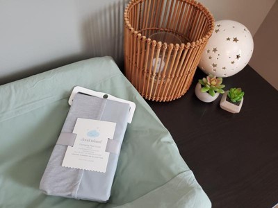 Wipeable Changing Pad Cover - Solid Sage Green - Cloud Island™ : Target