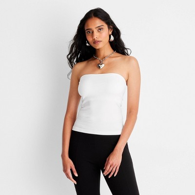 Women's Seamless Tube Top - A New Day™ White Xl : Target