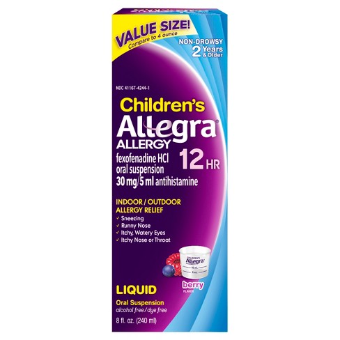 Children's Allegra® 12 Hour Allergy Relief Oral Suspension Berry Flavor ...