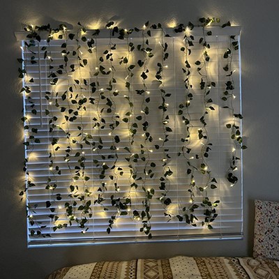 5' X 3.5' Led Vine Curtain String Lights Warm White - West & Arrow : Target