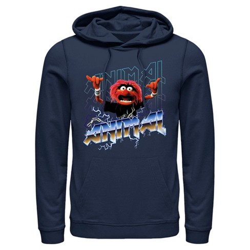 Men's The Muppets Animal Metal Pull Over Hoodie - Royal Blue - Large ...